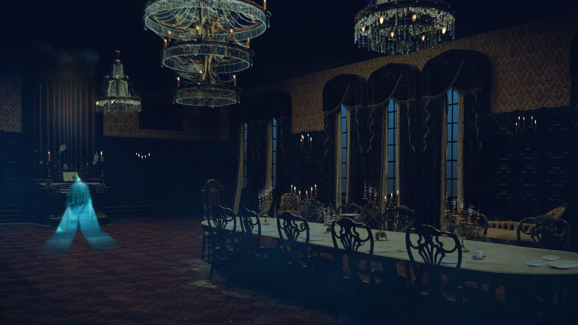 Haunted Mansion Swinging Wake on Disney+ Kuwait | English Horror MOVIE