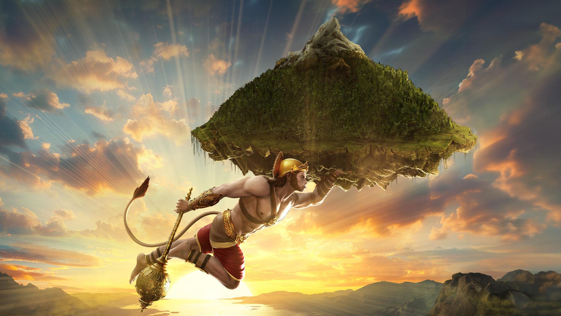 The Legend of Hanuman Adventure Mythology Animation Devotional ...