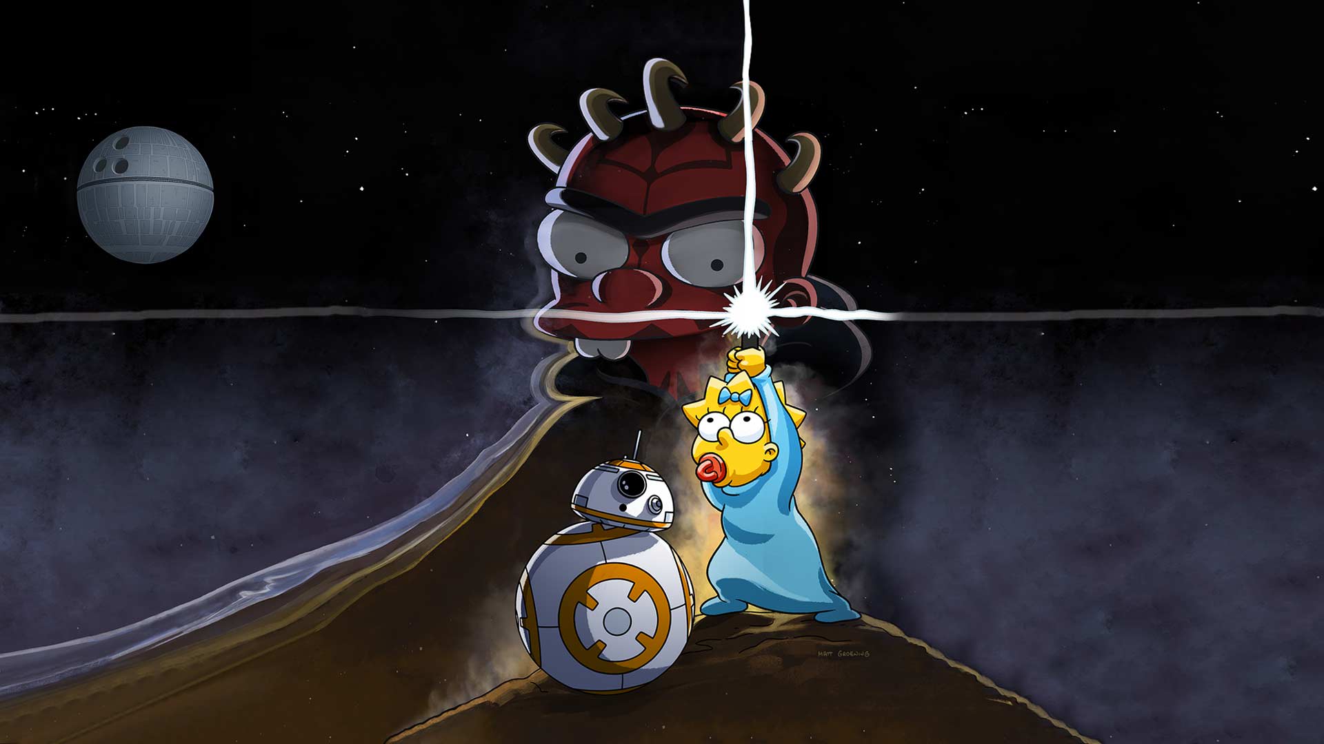 Maggie Simpson in “The Force Awakens from its Nap” on Disney+ Egypt ...