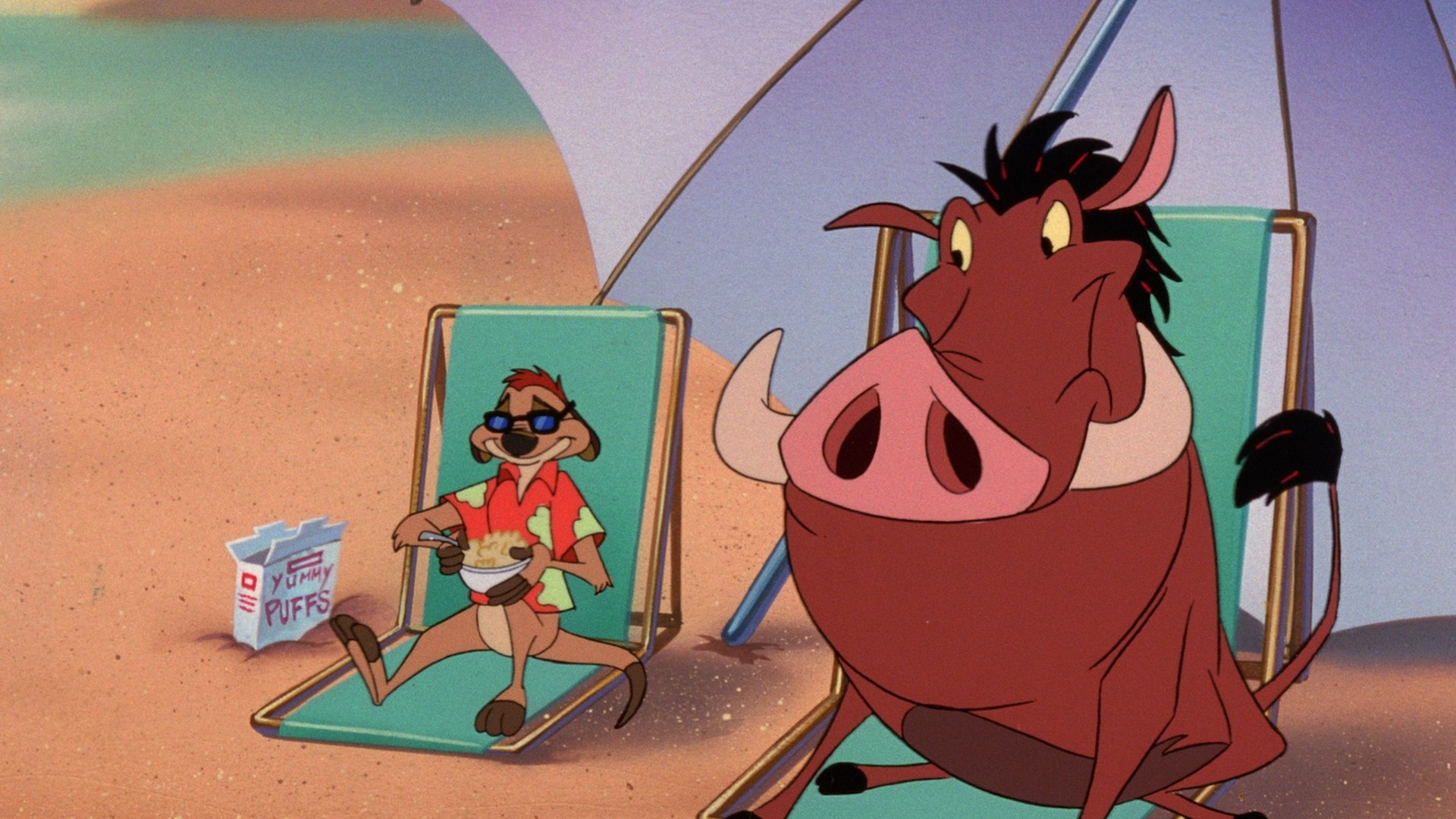 The Lion King's Timon & Pumbaa on Disney+ Iraq | English Cantonese ...